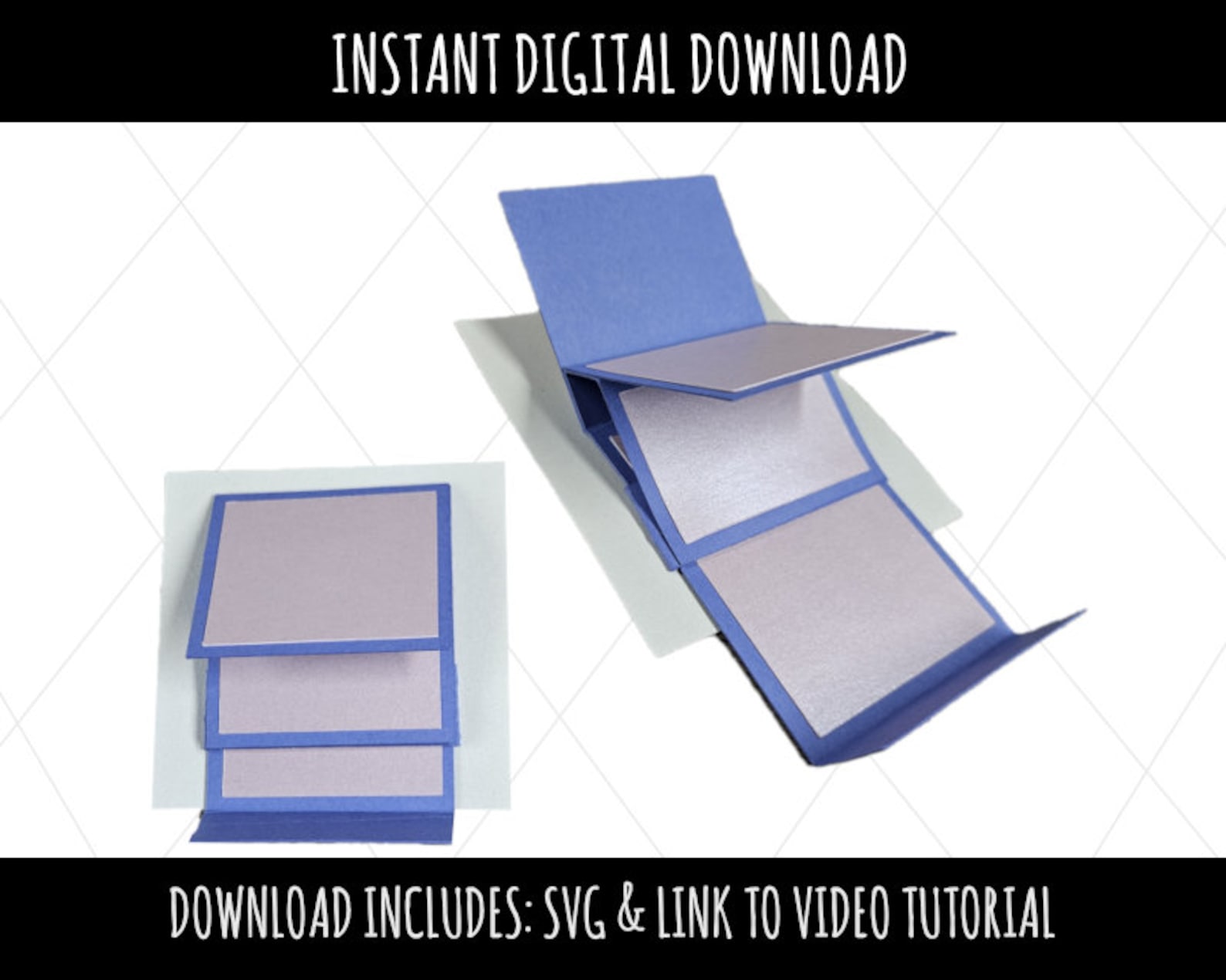 Mini Waterfall Card SVG | Instant Download | DIY Papercraft | Creative ...