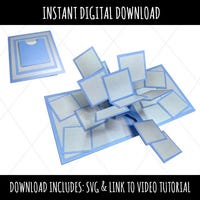 Pop-up Box Card SVG Cutting Template Only - Etsy Canada