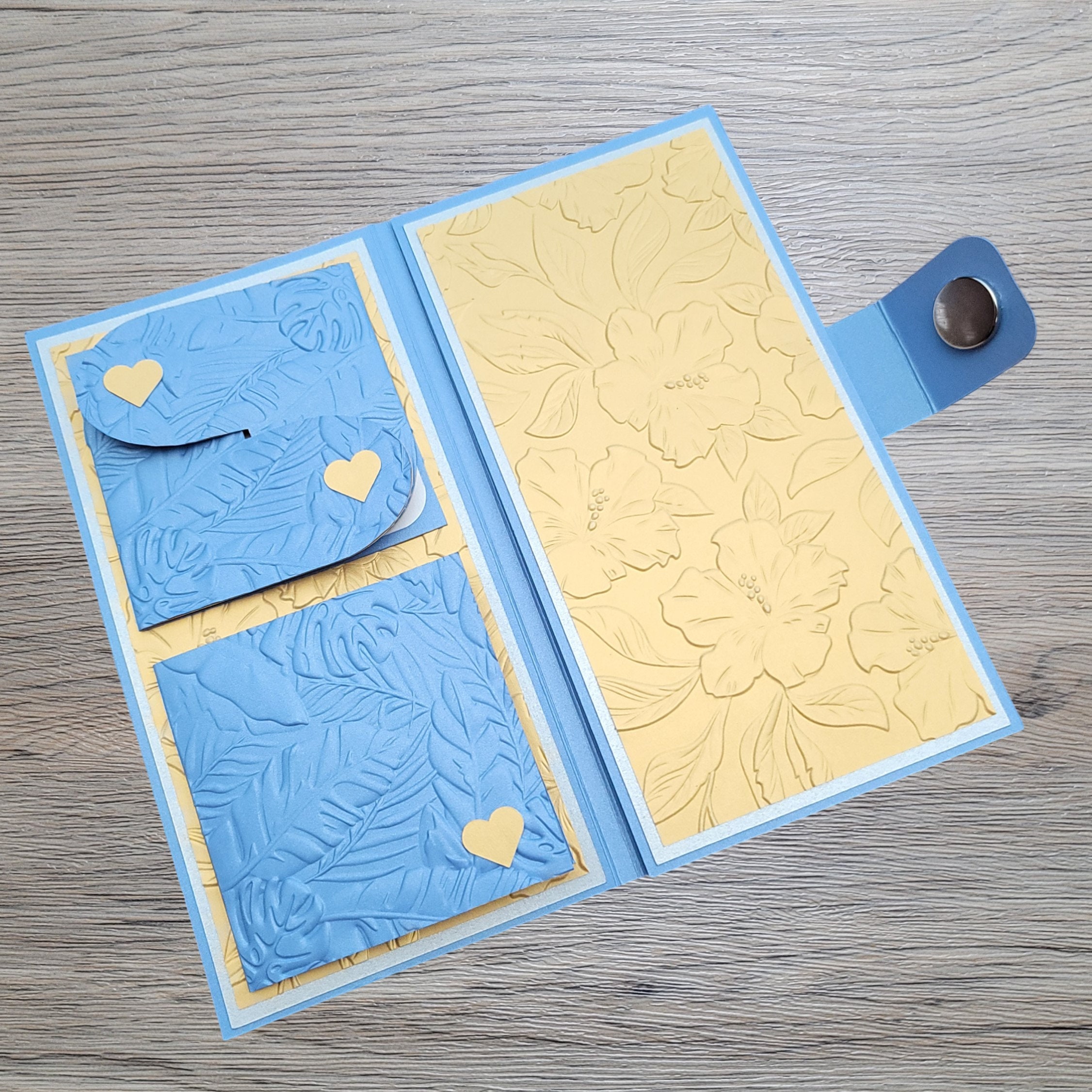 Mini Photo Book - Personalized 9 Photo Interactive Card - Hibiscus - Etsy