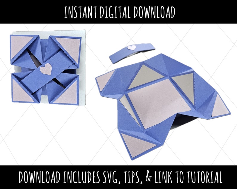 Square Fold Card SVG | Instant Download | DIY Papercraft | Creative ...