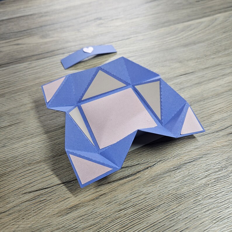 Square Fold Card SVG Instant Download DIY Papercraft Creative Project ...