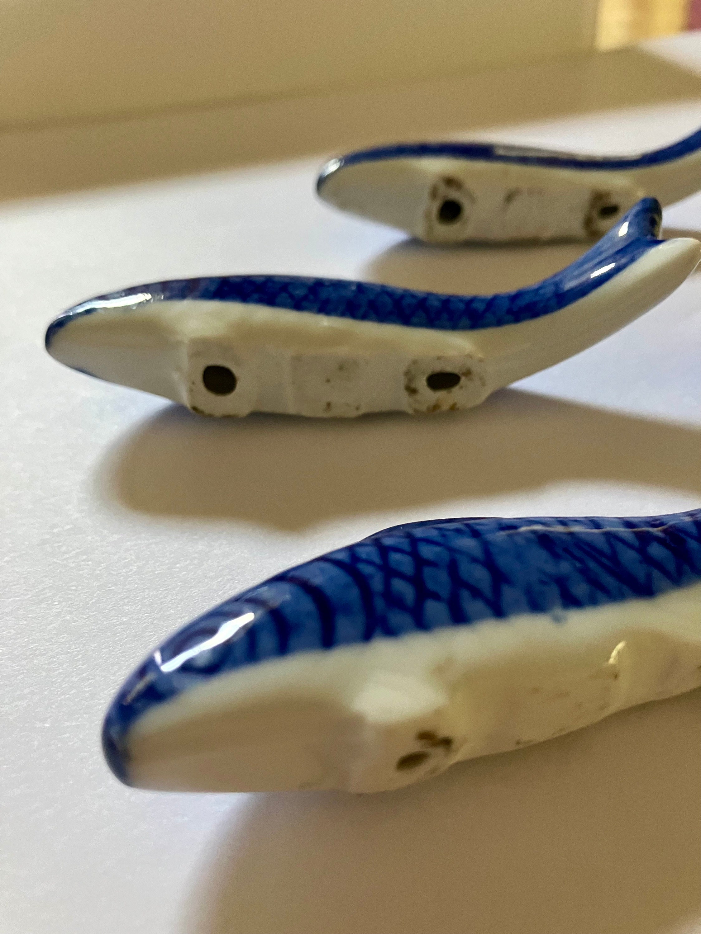 Antique Porcelain Fish Figurines - Etsy