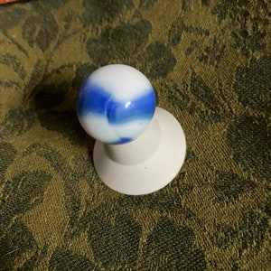 Corkscrew Marble With Blue Swirl - Etsy