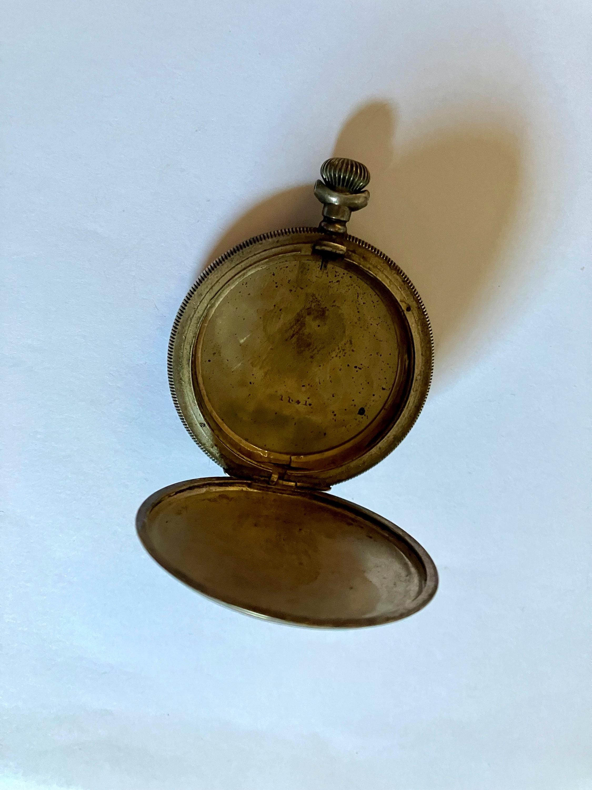 Antique Pocket Watch Case Marked AWC Coin - Etsy