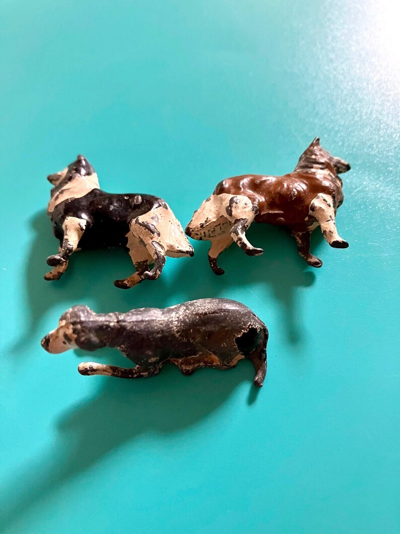 Miniature Dog Figures Antique - Etsy