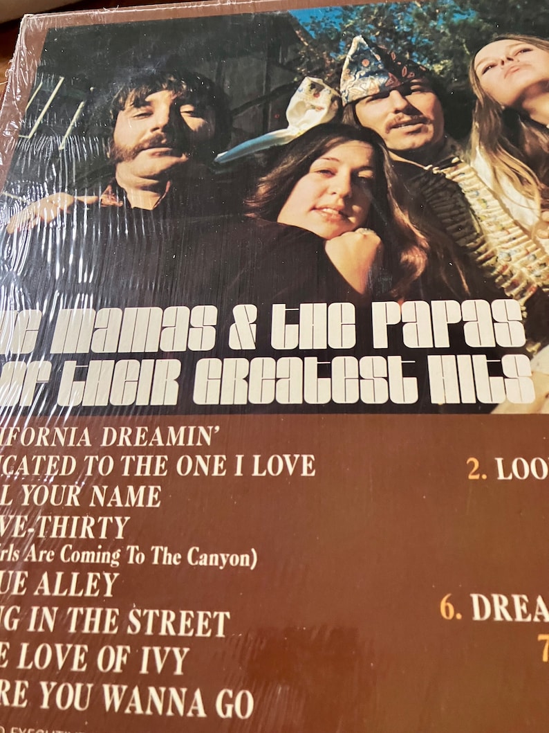 Vintage the Mamas and the Papas Record Greatest Hits Album Vinyl Record ...
