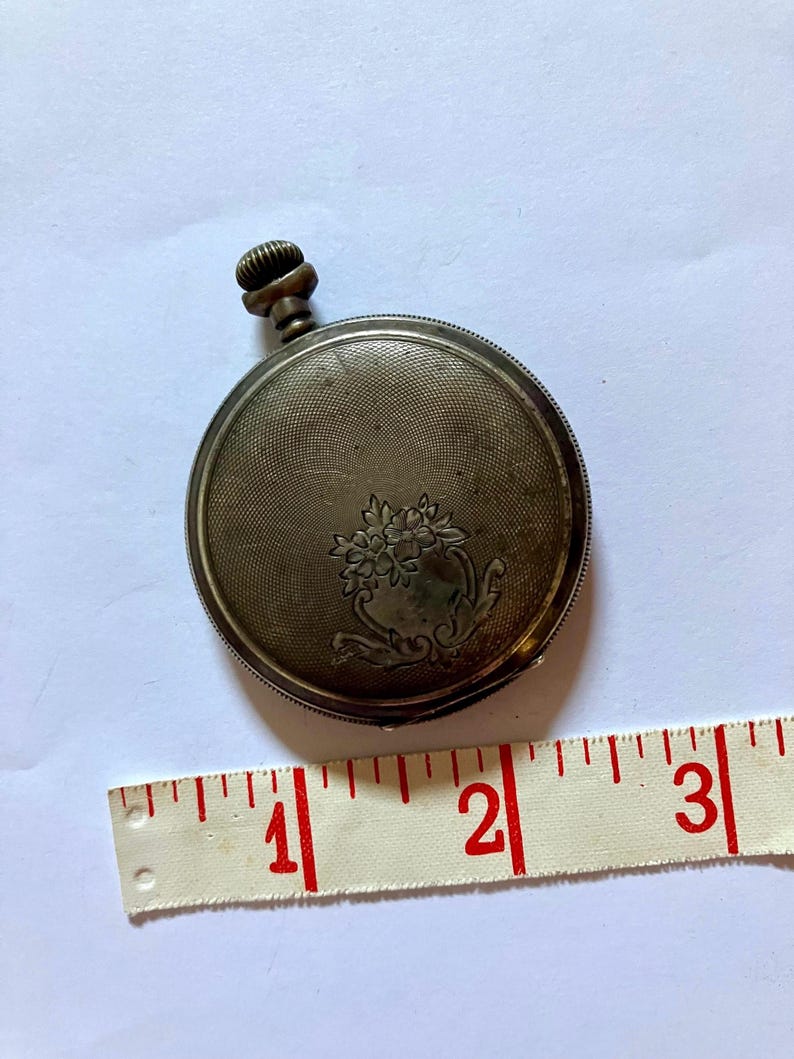 Antique Pocket Watch Case Marked AWC Coin - Etsy