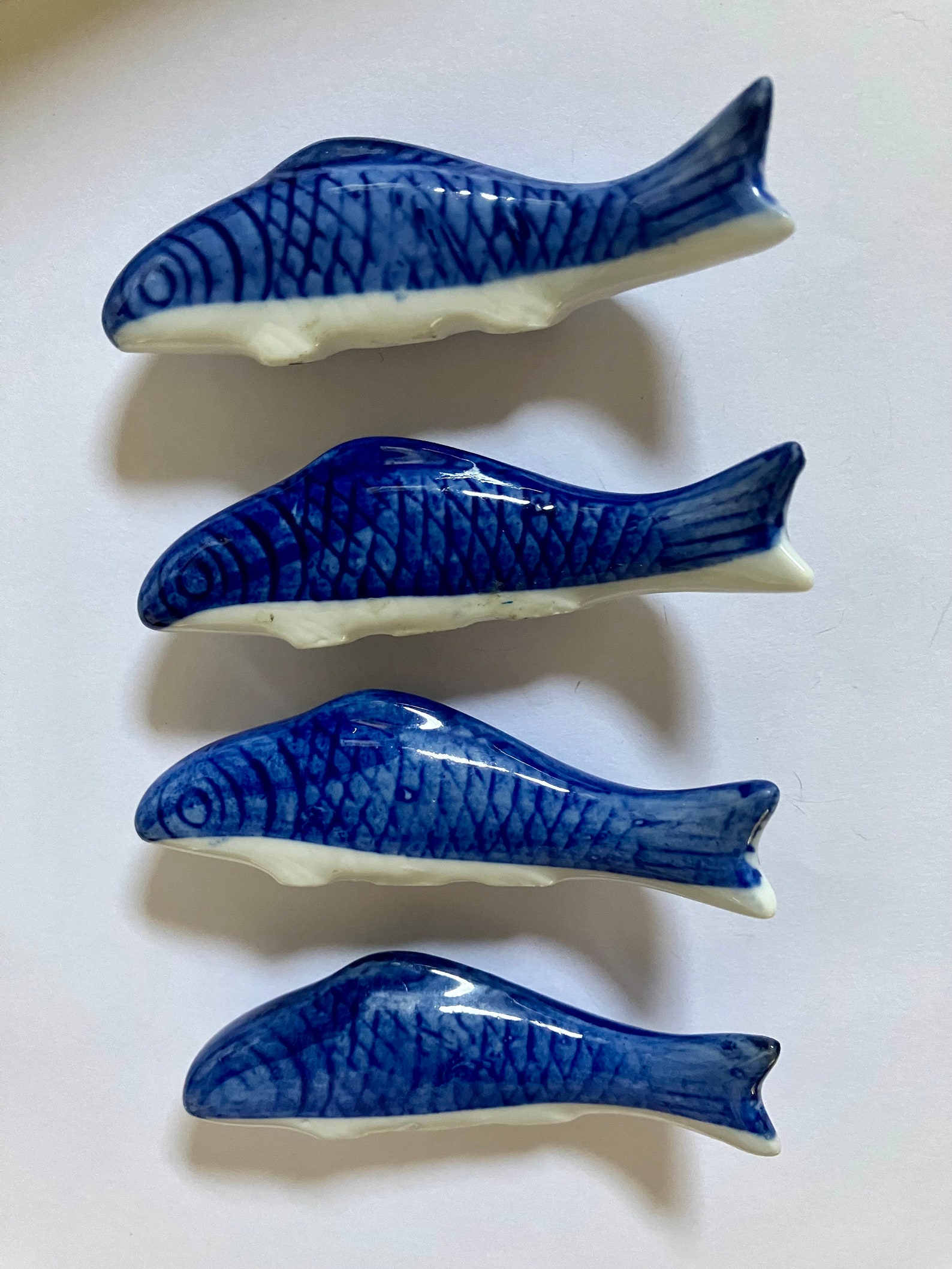 Antique Porcelain Fish Figurines - Etsy