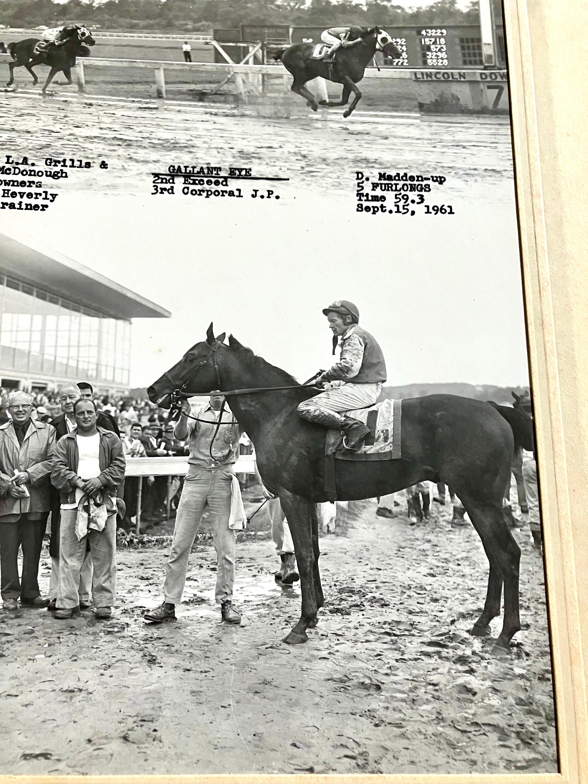 Original Lincoln Speedway Racetrack Photograph Gallant Eye Dated 1961 ...