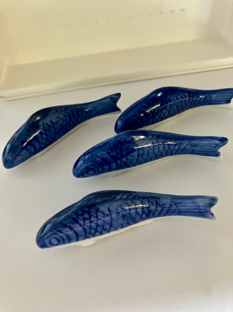 Antique Porcelain Fish Figurines - Etsy