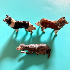 Miniature Dog Figures Antique - Etsy