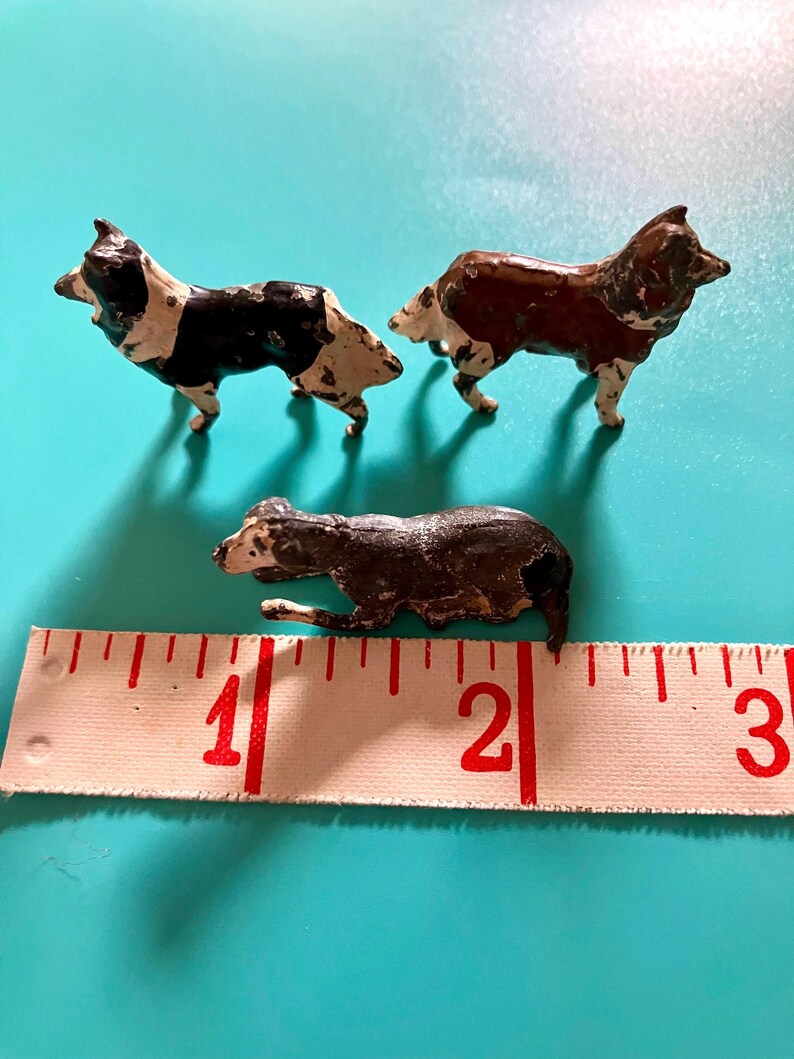 Miniature Dog Figures Antique - Etsy