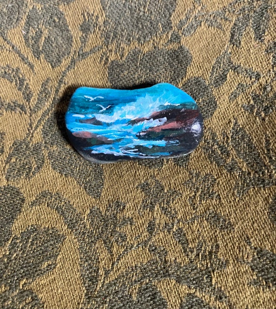 Elyse stone hand painted - Gem