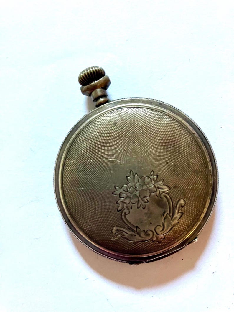 Antique Pocket Watch Case Marked AWC Coin - Etsy