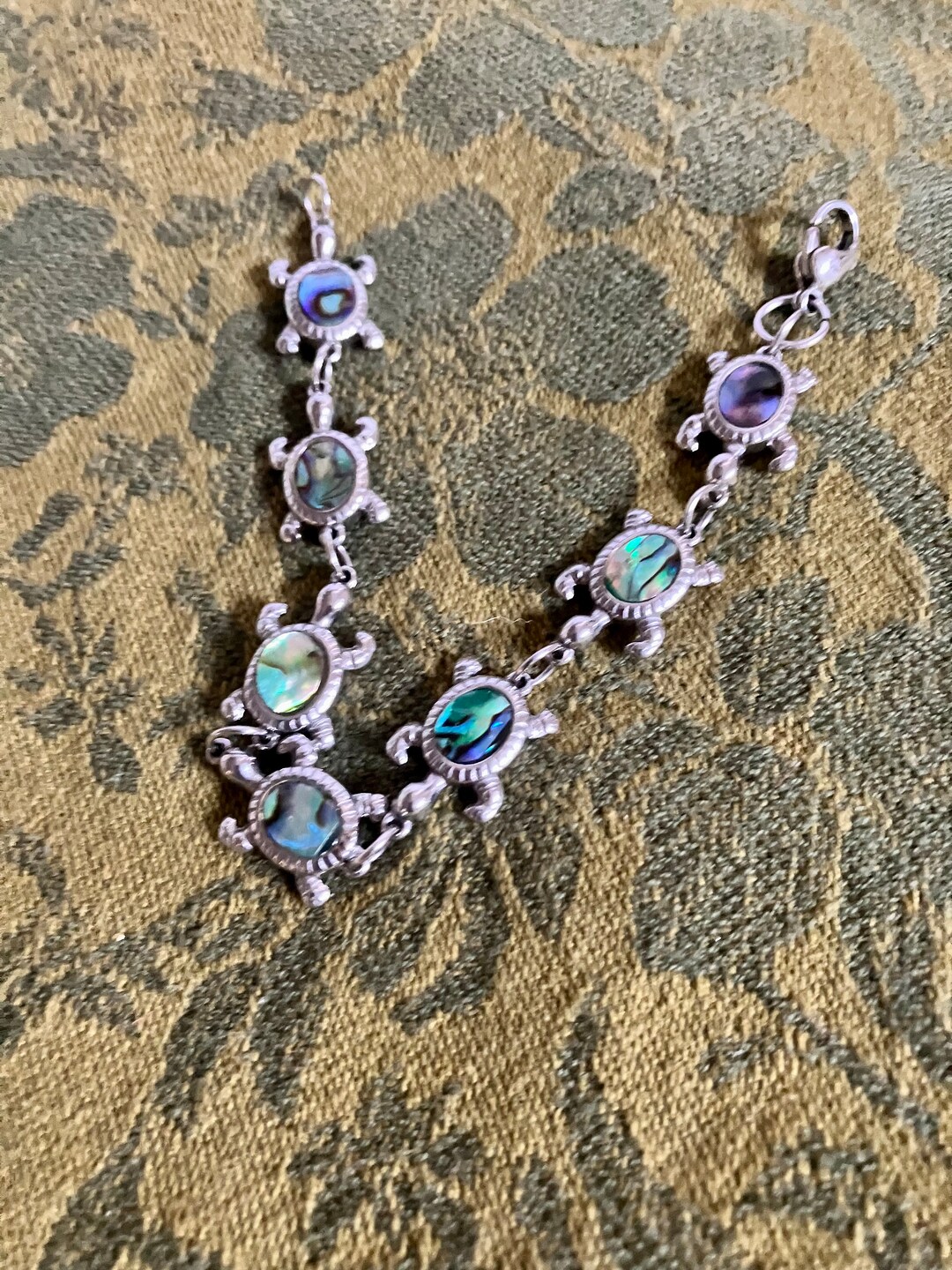 Vintage Sea Turtle Chain Link Beachcore Bracelet - Etsy