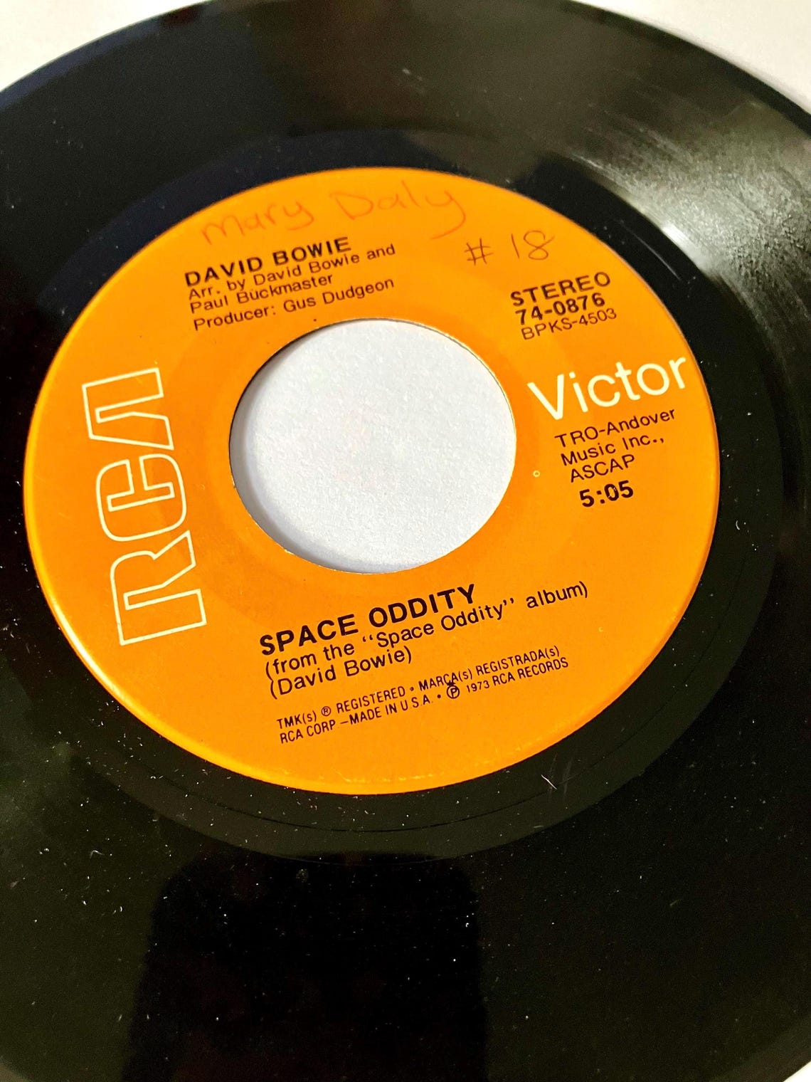 David Bowie - Space Oddity / the Man Who Sold the World - 1972 RCA 45 ...
