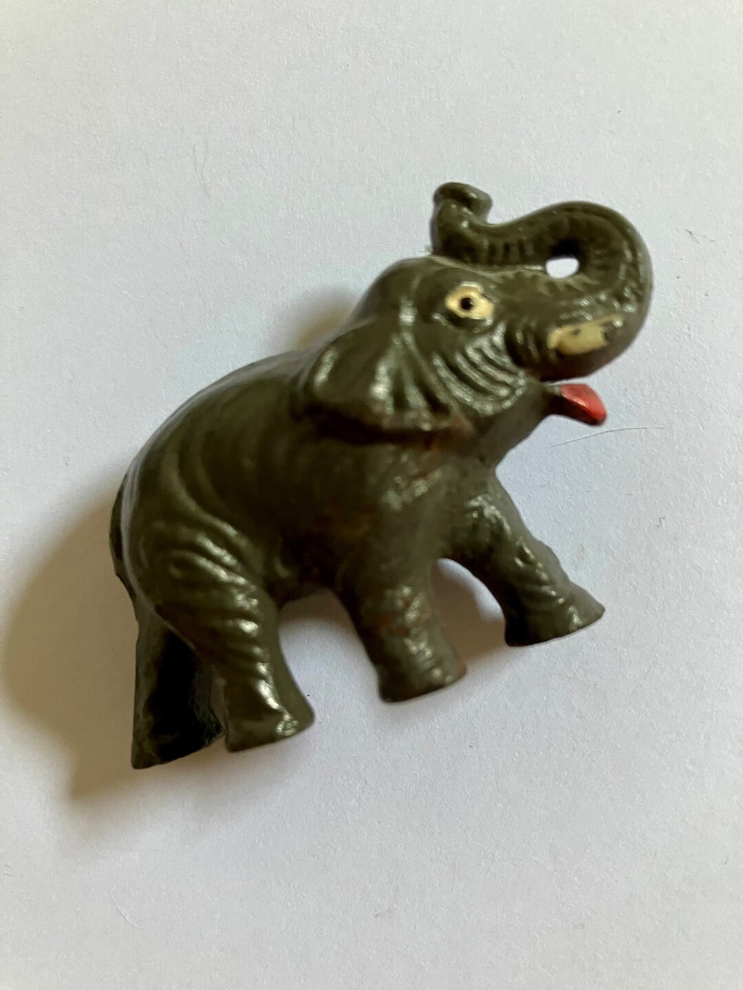 Antique Cast Iron Elephant Statue - Etsy