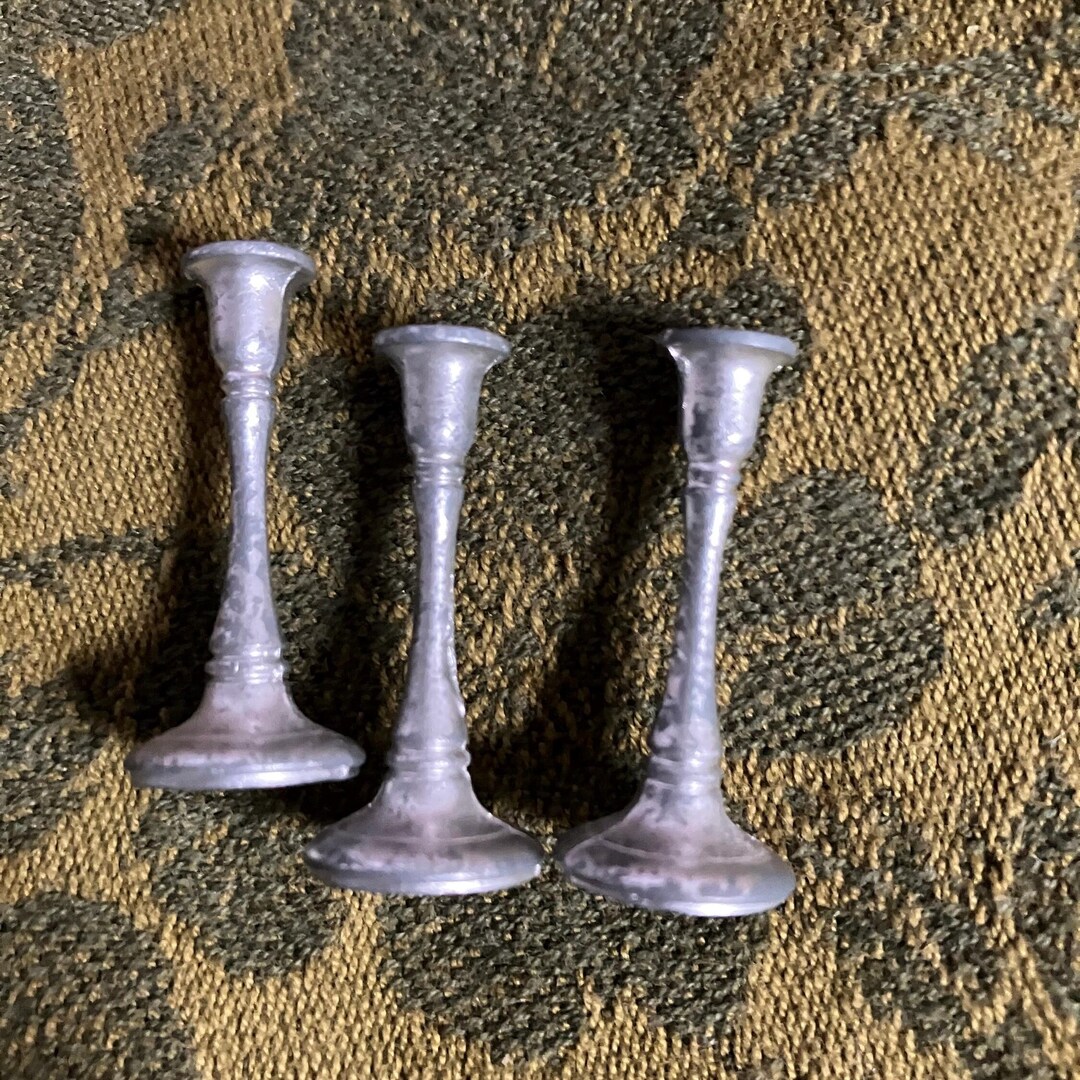 Vintage Miniature Dollhouse Candlesticks Miniature Set - Etsy