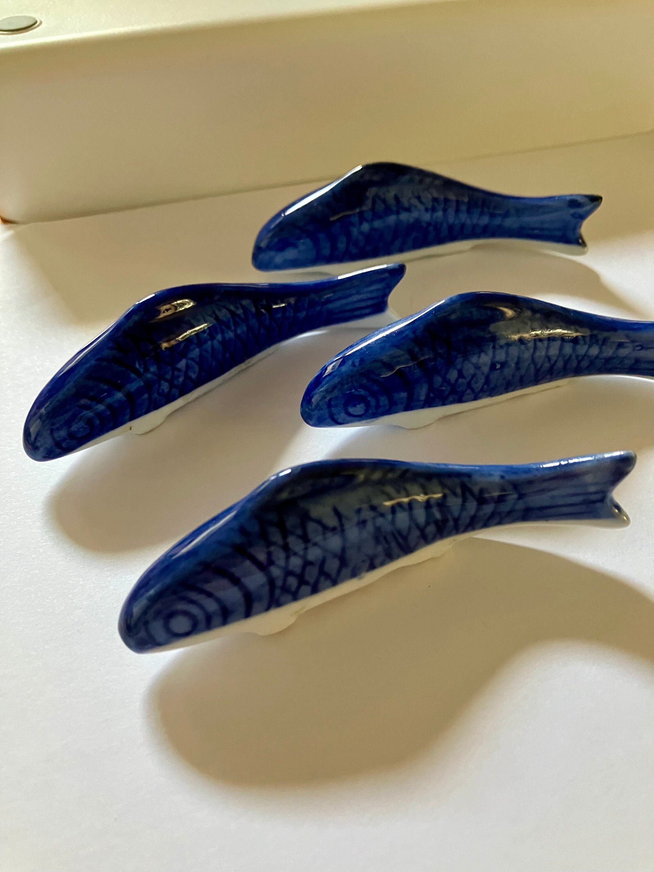 Antique Porcelain Fish Figurines - Etsy