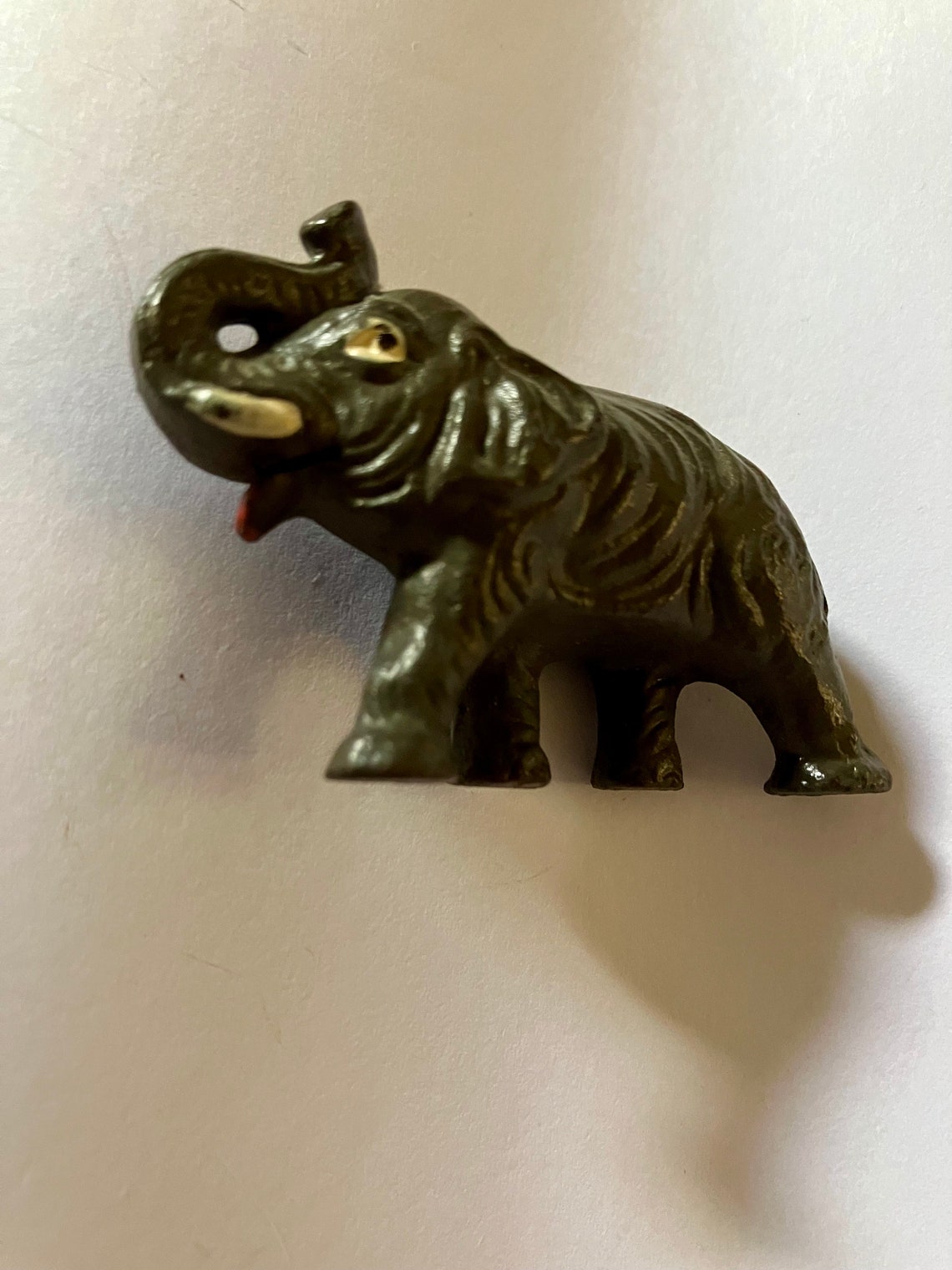 Antique Cast Iron Elephant Statue - Etsy