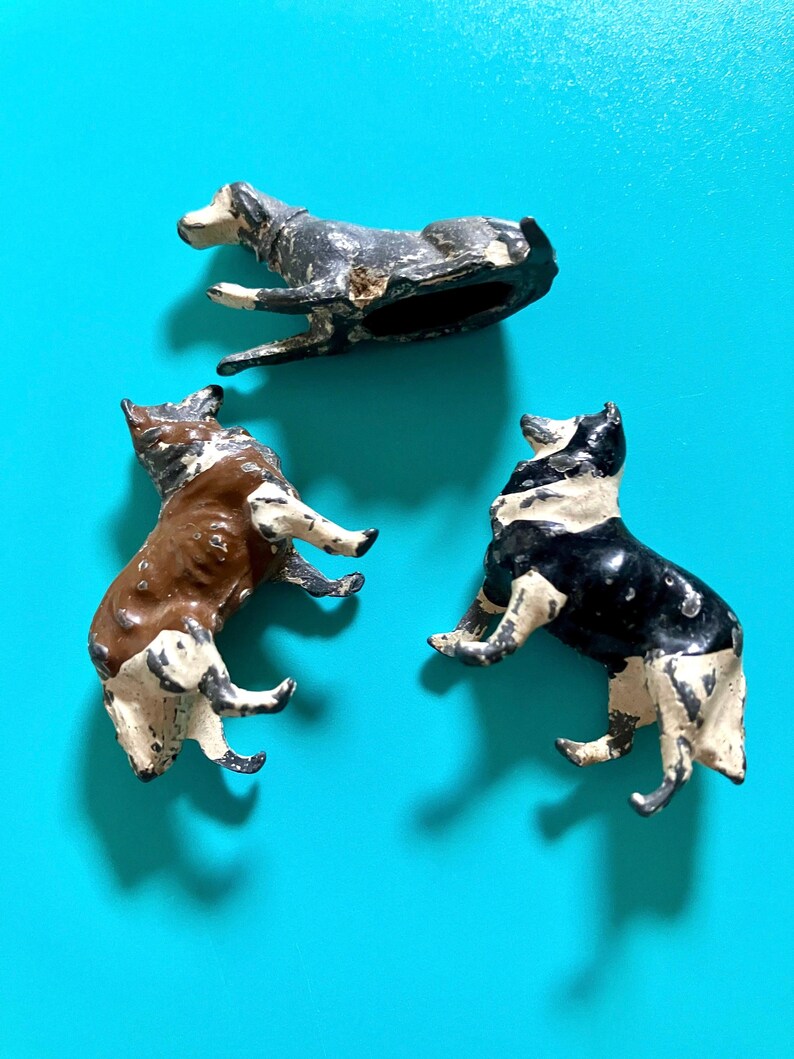 Miniature Dog Figures Antique - Etsy