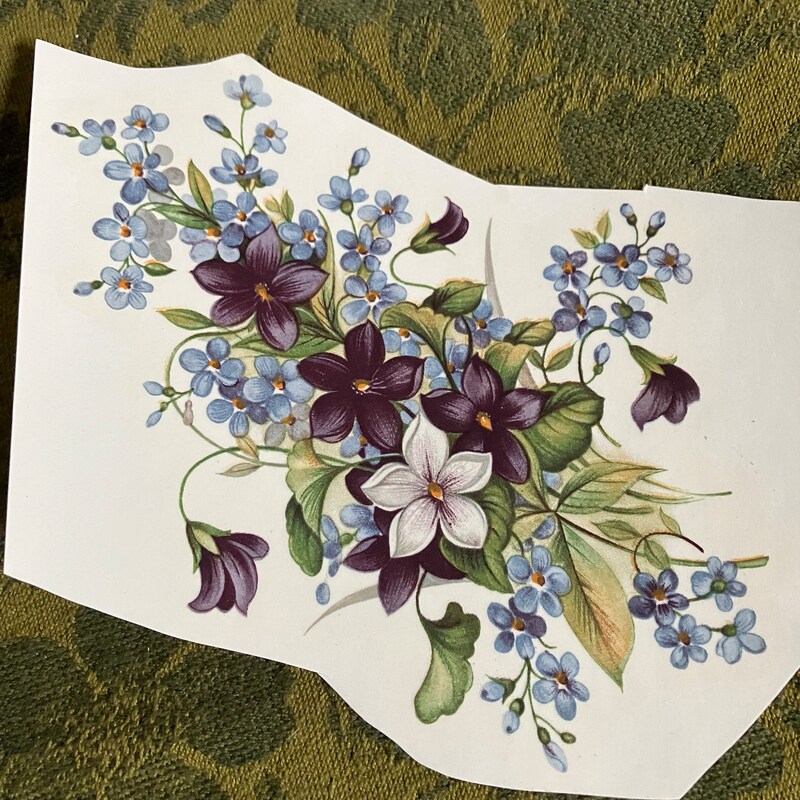 Violet Flower Decal - Etsy