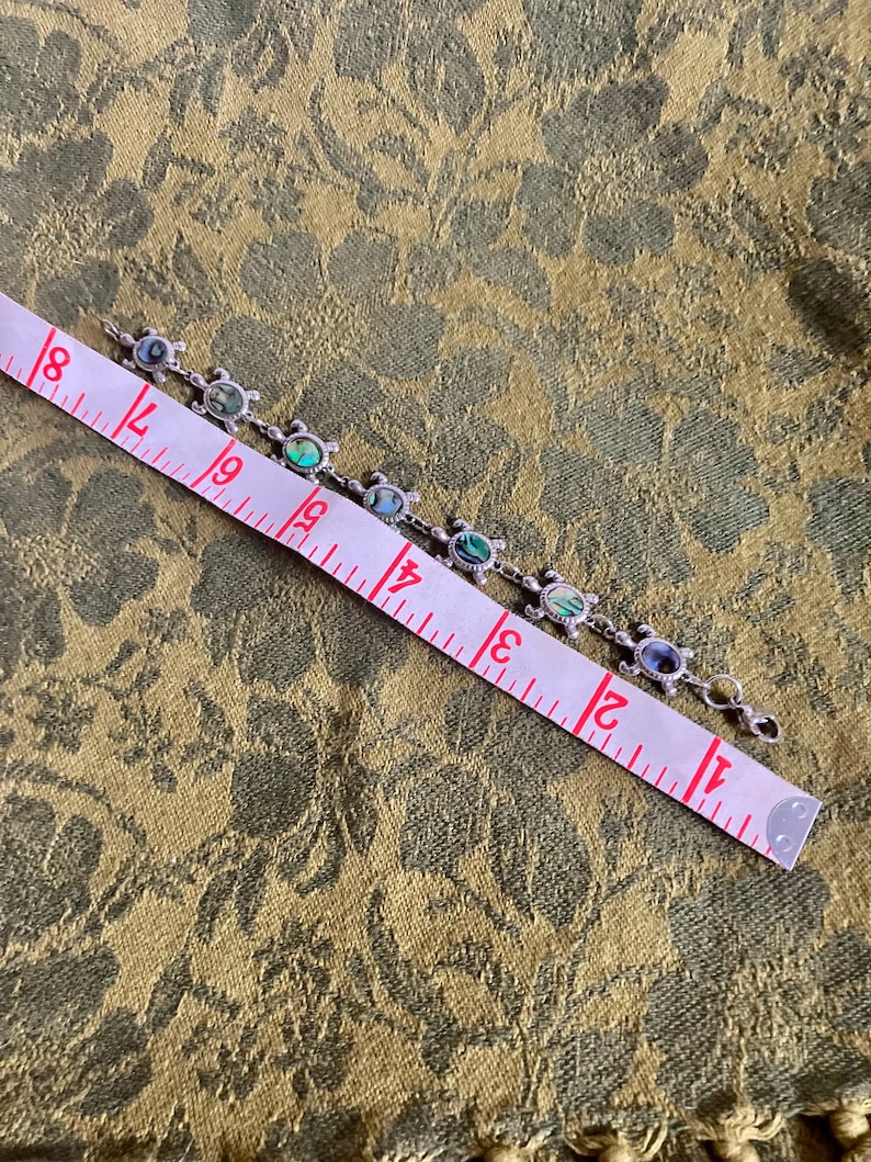 Vintage Sea Turtle Chain Link Beachcore Bracelet - Etsy