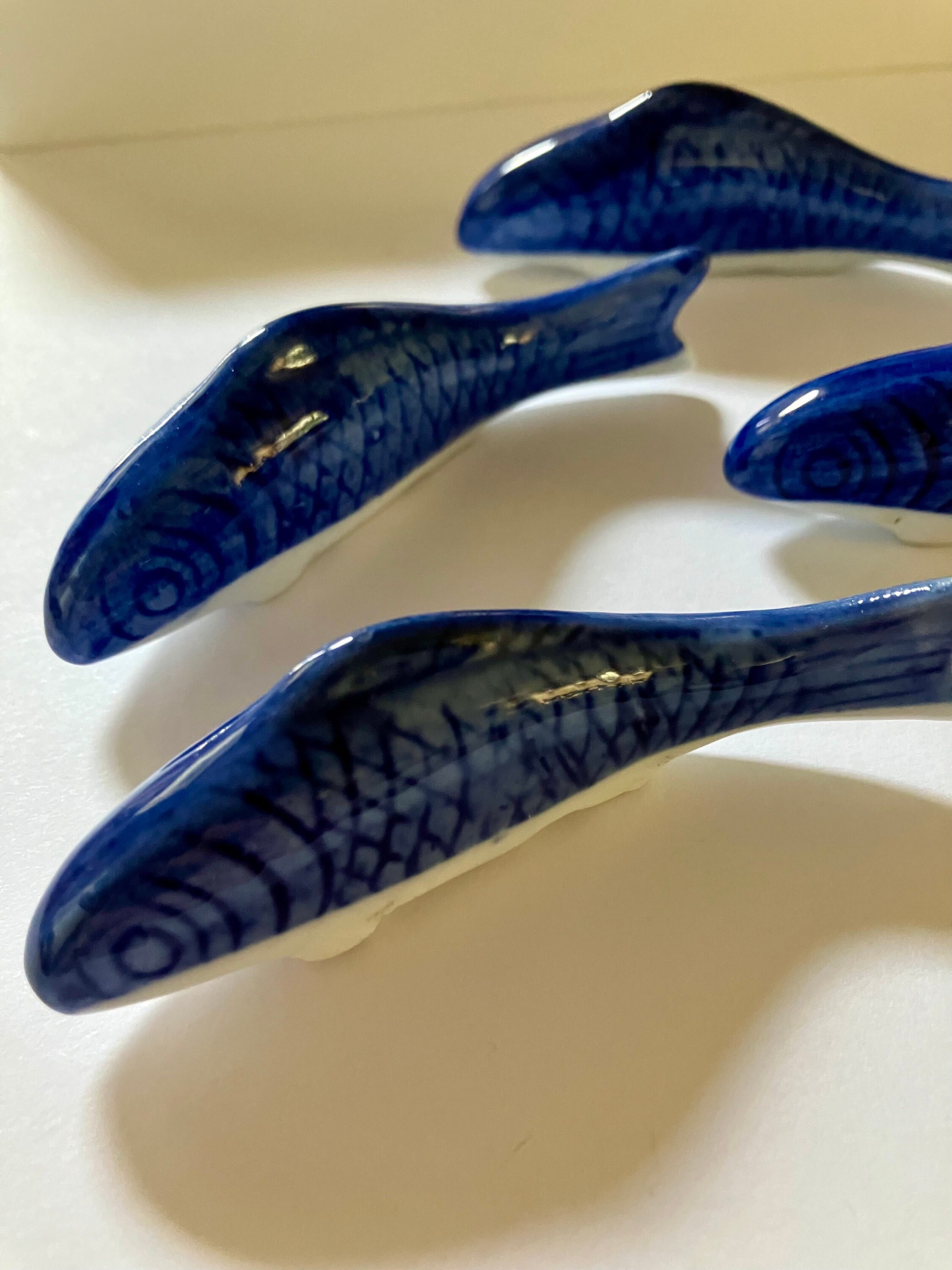 Antique Porcelain Fish Figurines - Etsy