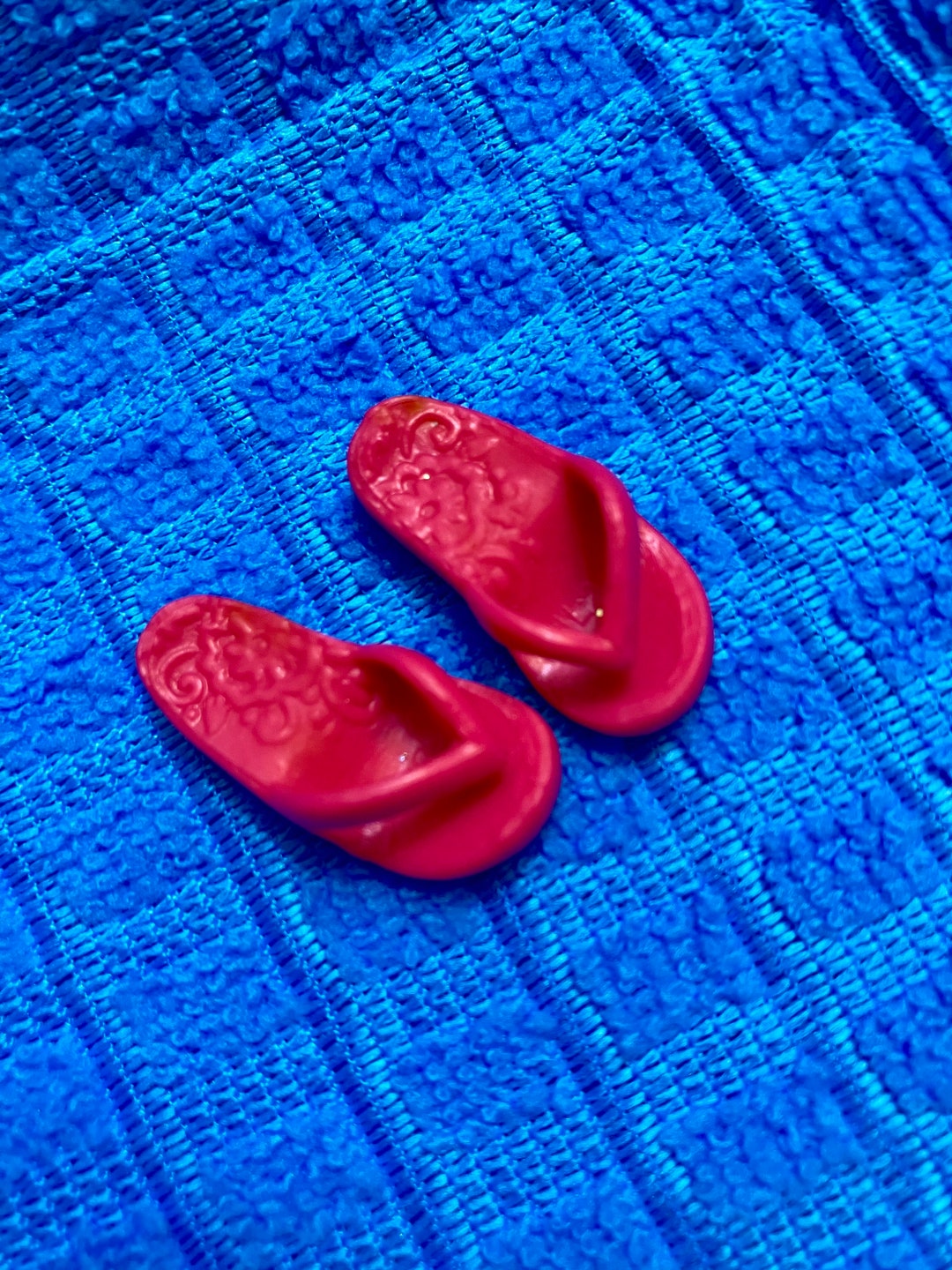 Vintage Mattel Pink Barbie Shoes Flip Flops - Etsy