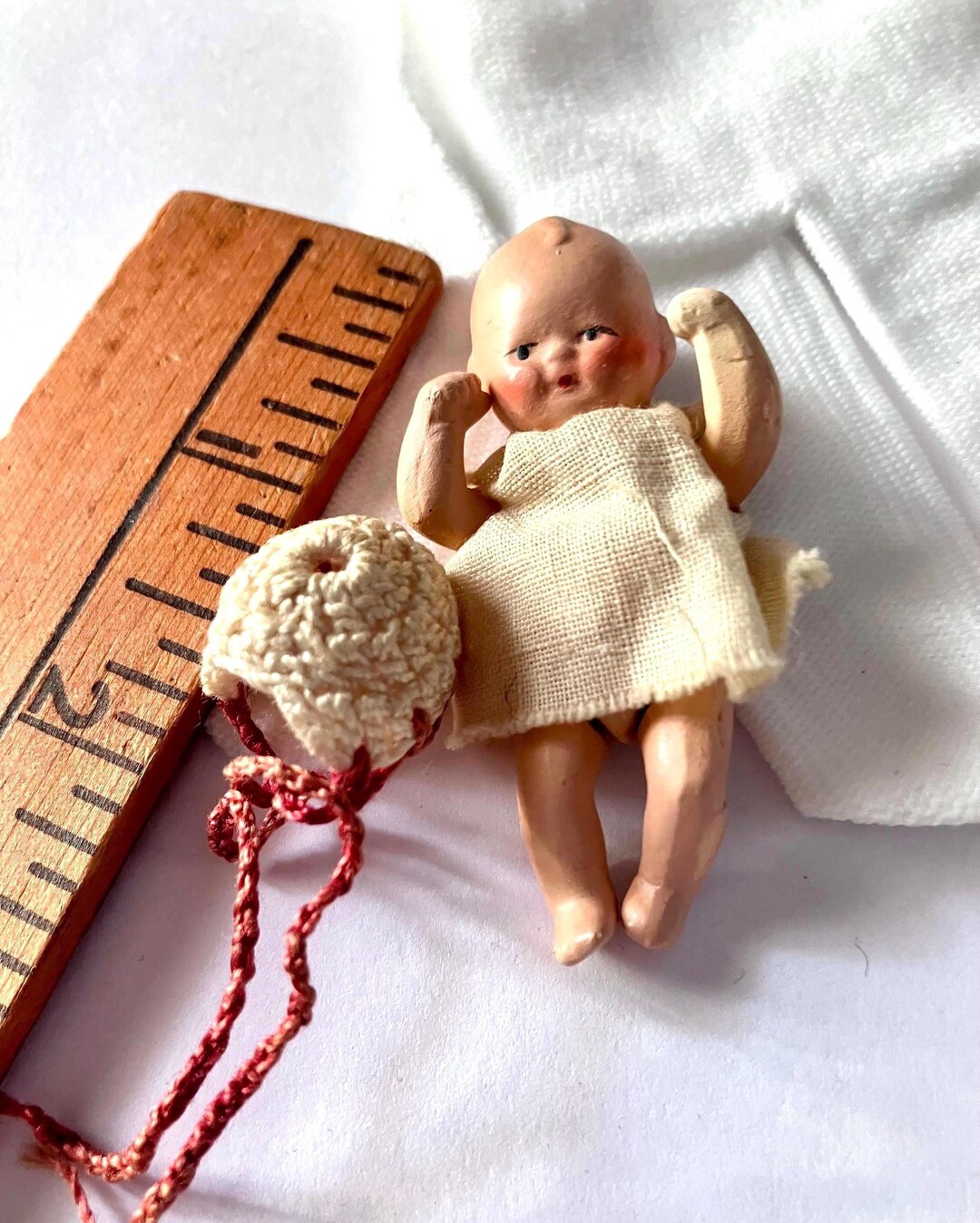 Vintage Composition Doll Marked Germany Miniature Rare With Original ...