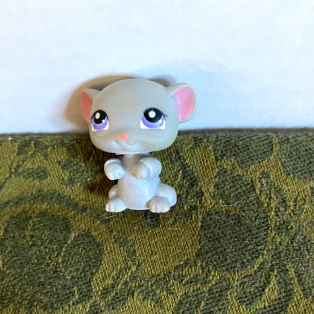 Littlest Pet Shop LPS Gray Mouse Toy Hasbro - Etsy