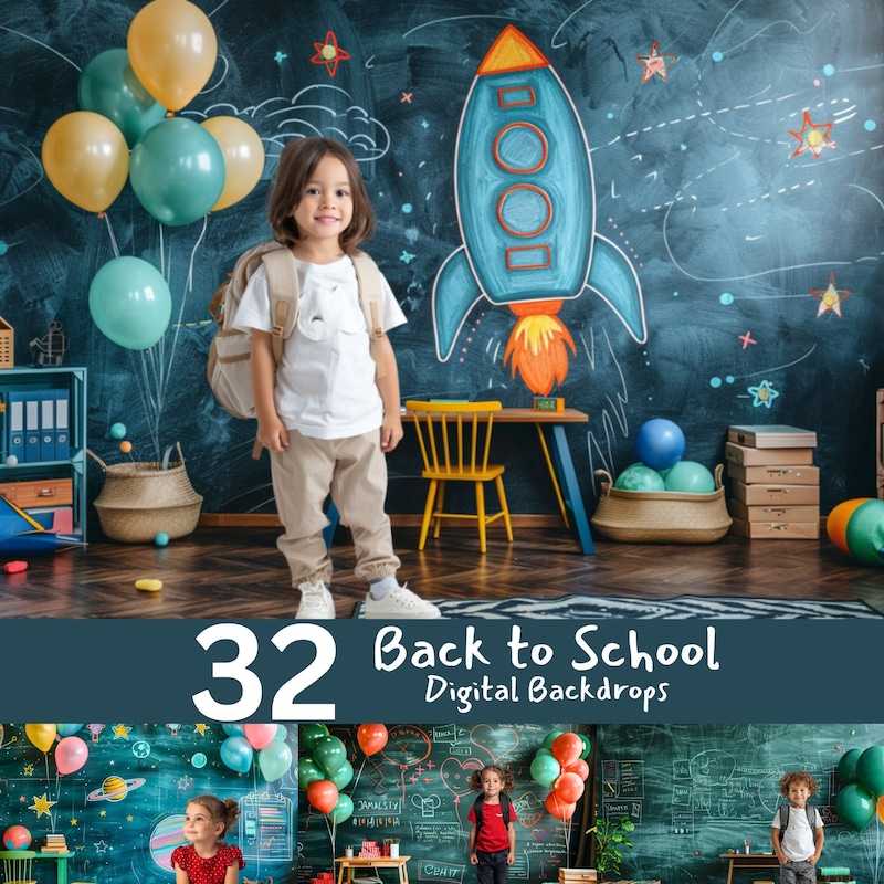 School Backdrop - Etsy