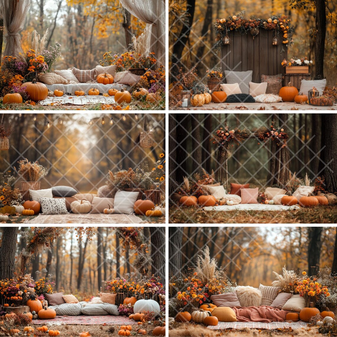 Autumn Pumpkin Patch Digital Backdrop: Maternity & Kids Photography ...