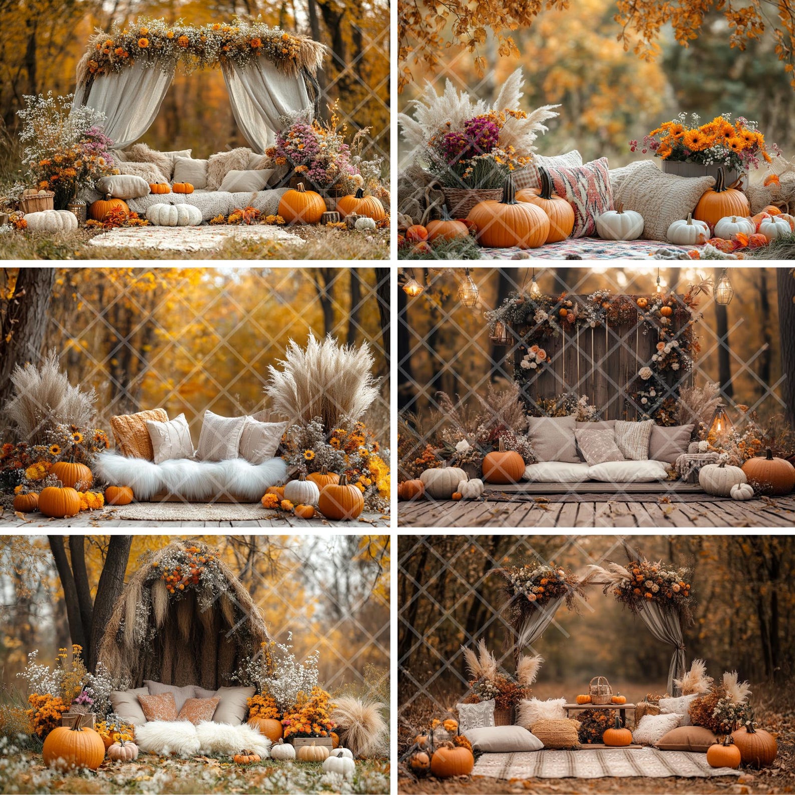 Autumn Pumpkin Patch Digital Backdrop: Maternity & Kids Photography ...