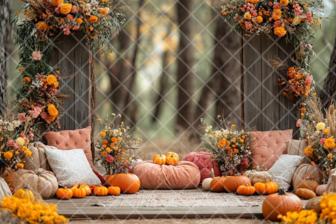 Autumn Pumpkin Patch Digital Backdrop: Maternity & Kids Photography ...