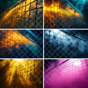 Volleyball Photography Backdrop: Smoky Sports Overlay (digital Download ...