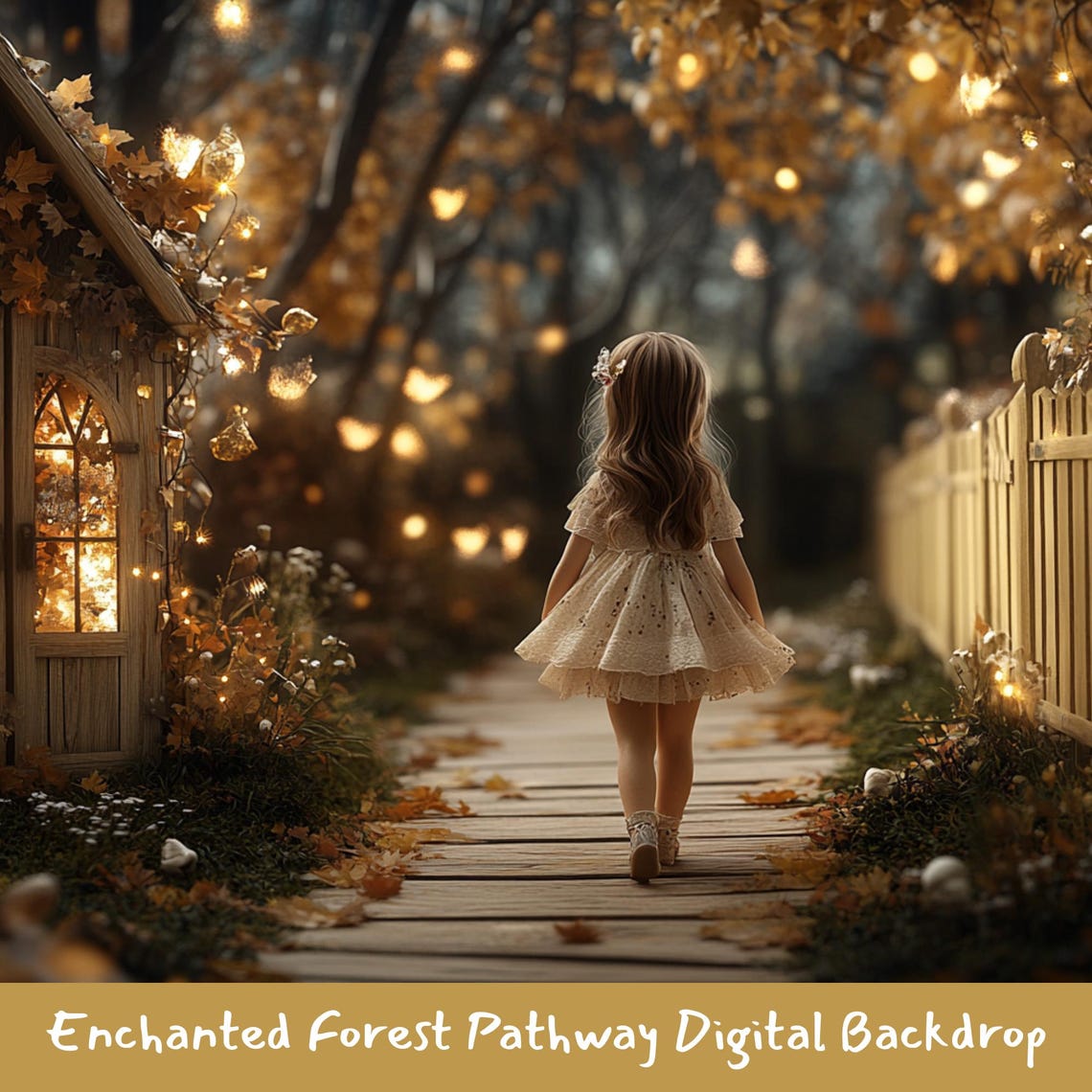Enchanted Forest Pathway Digital Backdrop, Fairy Tale Photography ...