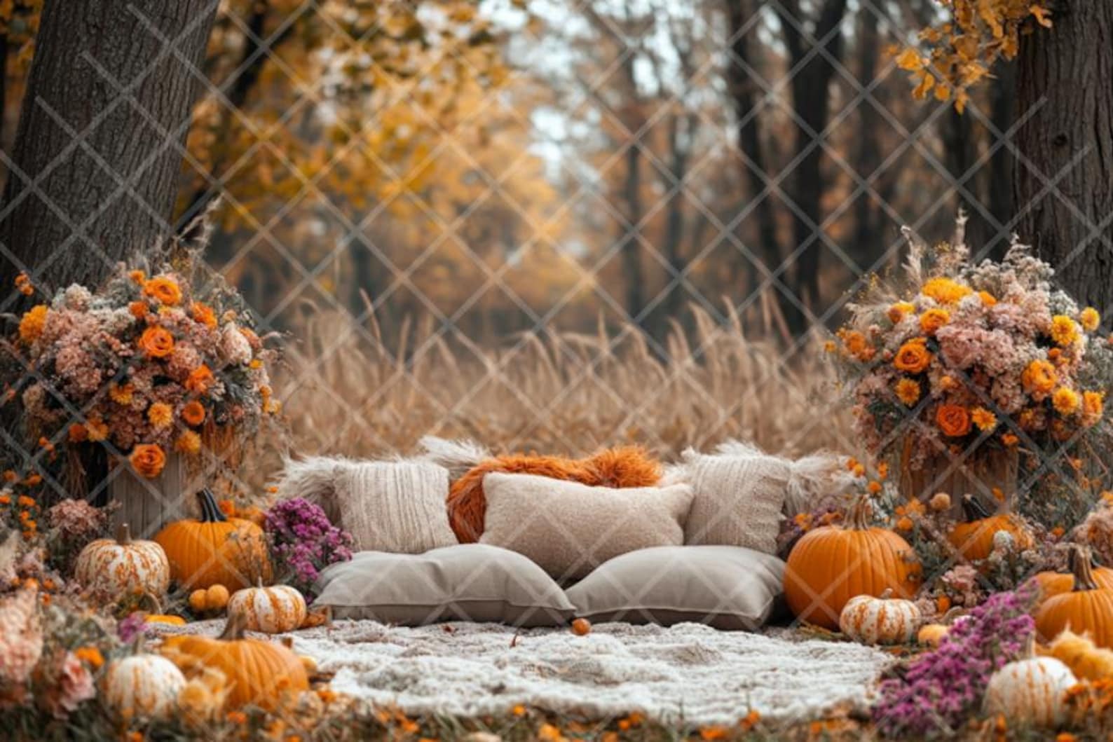 Autumn Pumpkin Patch Digital Backdrop: Maternity & Kids Photography ...