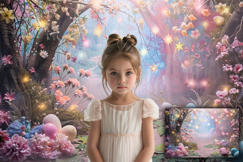 Easter Ethereal Blossoming Digital Backdrops, Spring Fine Art ...