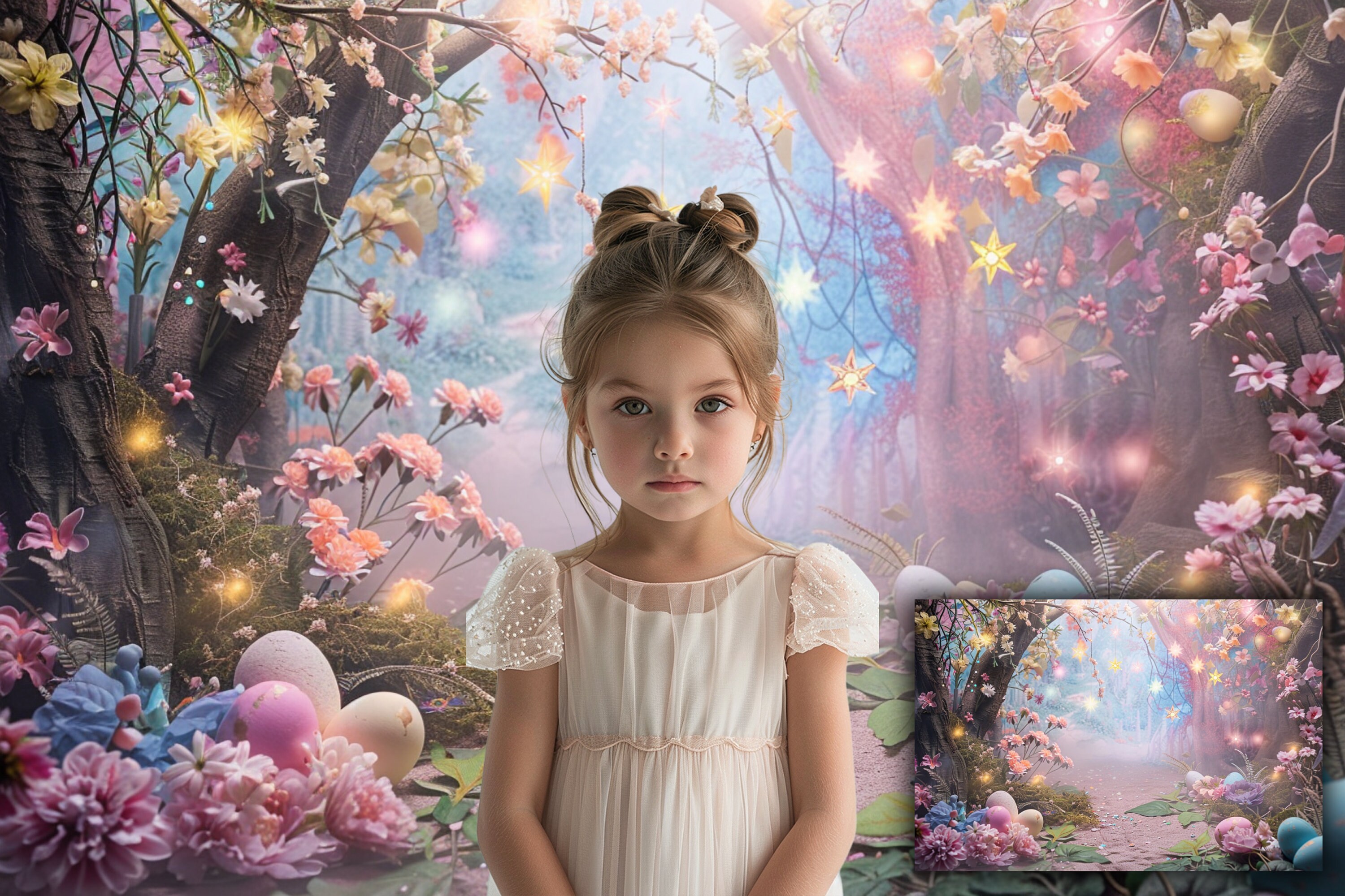 Easter Ethereal Blossoming Digital Backdrops, Spring Fine Art ...