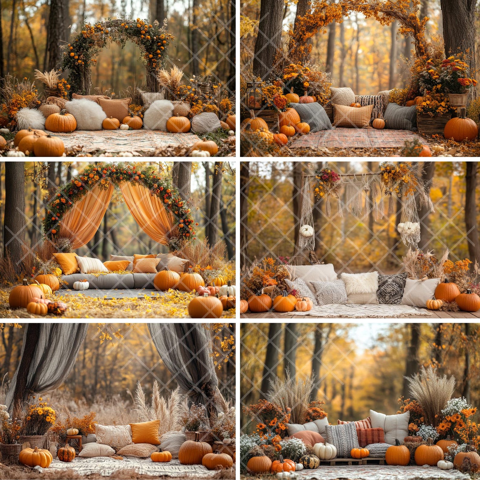 Autumn Pumpkin Patch Digital Backdrop: Maternity & Kids Photography ...