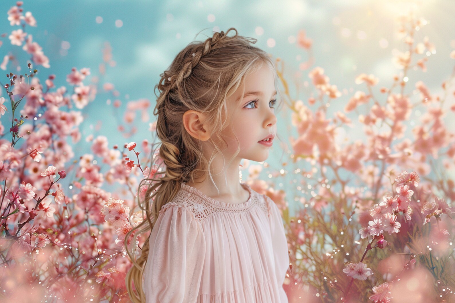 Blurred Spring Digital Backdrops, Spring's Flower Soft Focus Background ...