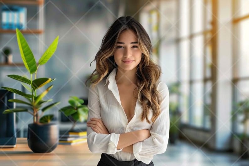 Blurred Modern Office Digital Backdrops for Professional Photography ...