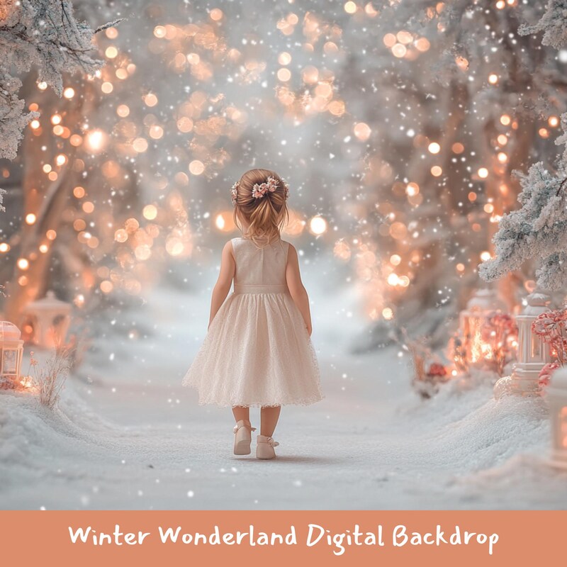 Winter Digital Backdrop - Etsy