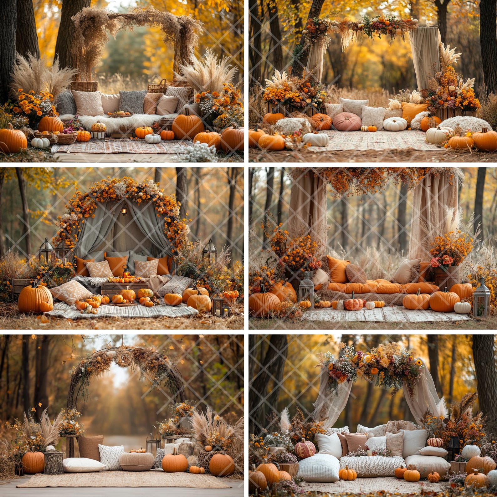 Autumn Pumpkin Patch Digital Backdrop: Maternity & Kids Photography ...