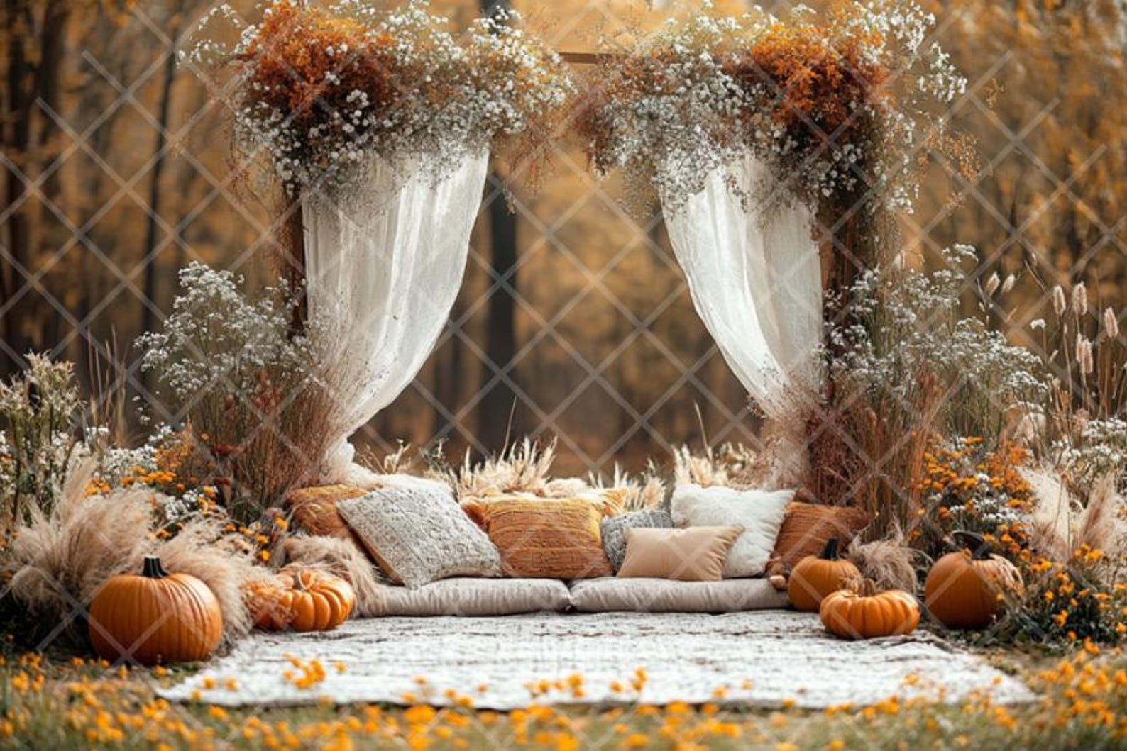 Autumn Pumpkin Patch Digital Backdrop: Maternity & Kids Photography ...