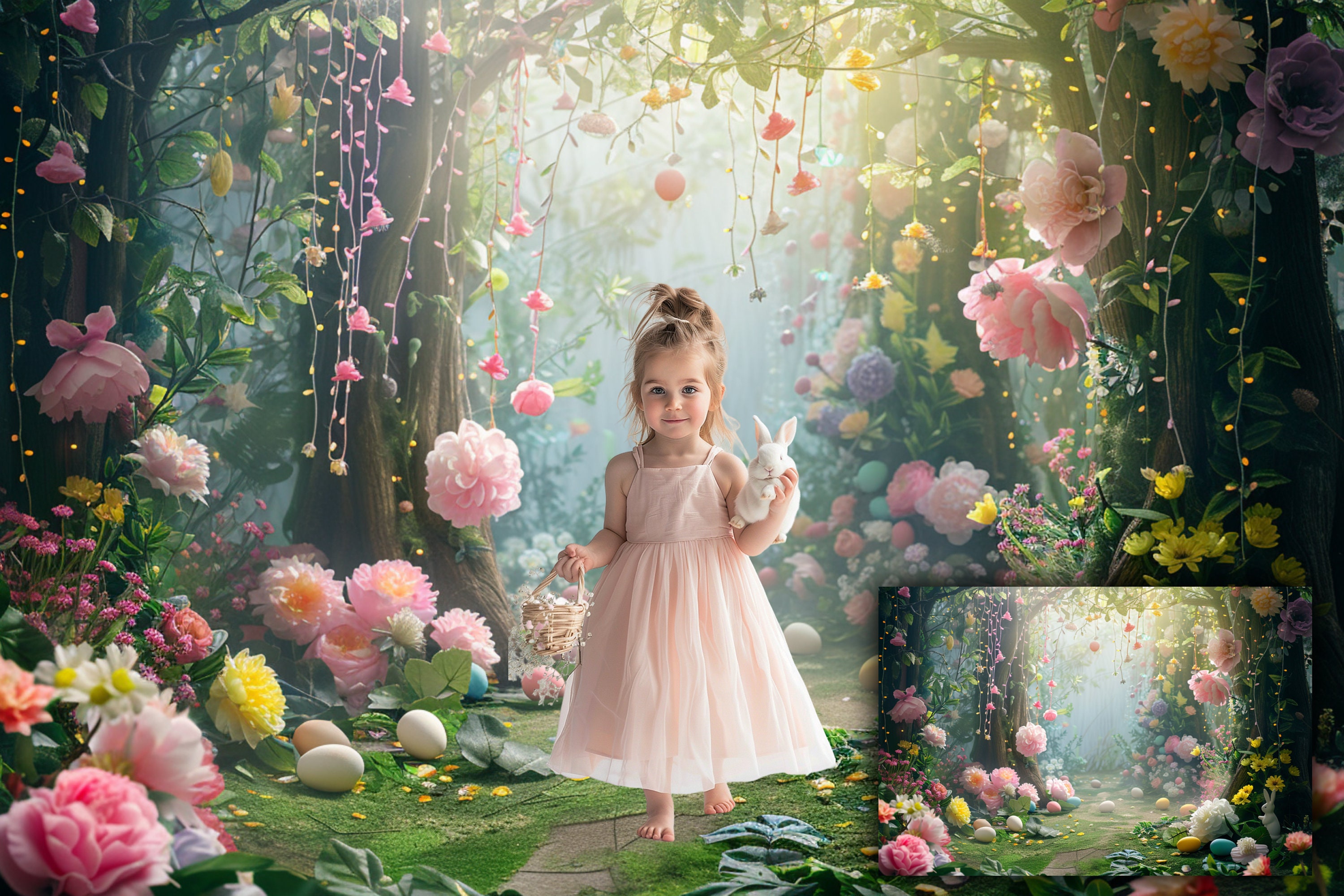 Easter Ethereal Blossoming Digital Backdrops, Spring Fine Art ...