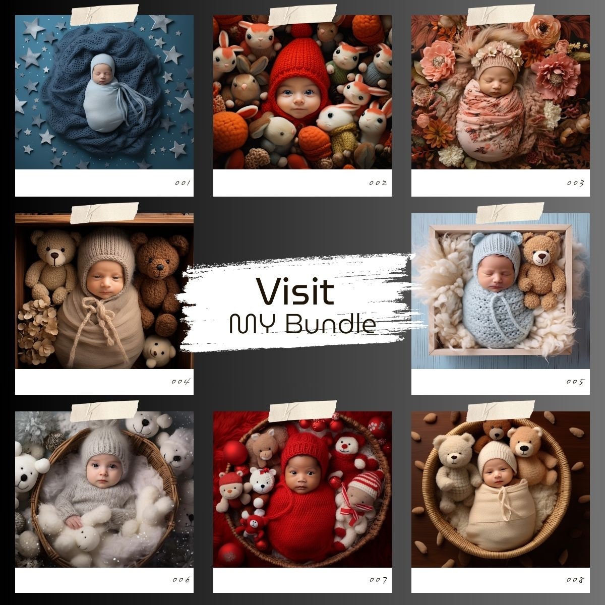 Fall Newborn Digital Backdrop Thanksgiving Baby Face Inserts - Etsy