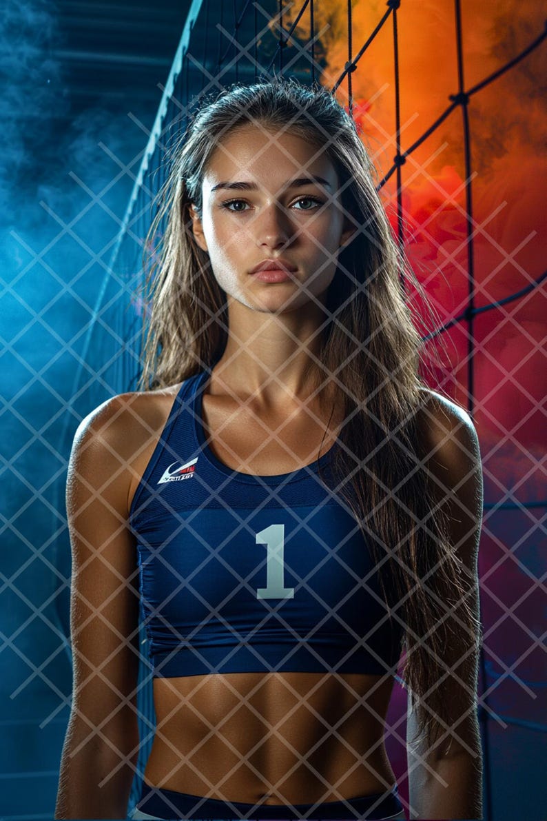 Volleyball Photography Backdrop: Dynamic Sports Photo Editing (digital ...