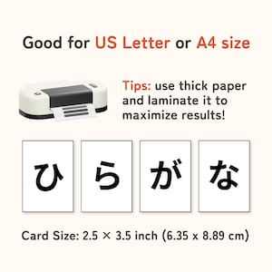 Minimalist Hiragana Flash Cards - Instant Digital Download - Etsy